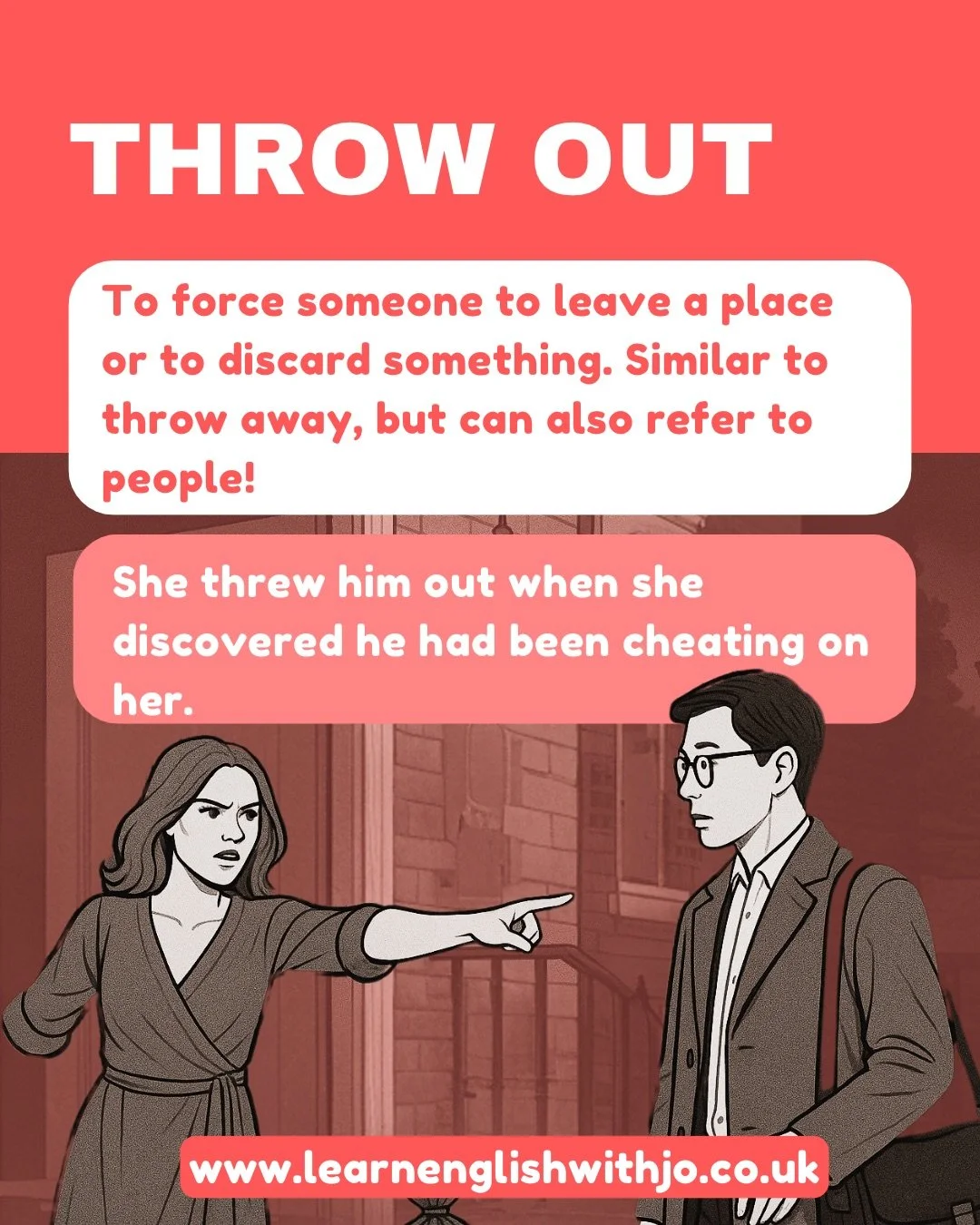6 English Phrasal Verbs With Throw — Learn English With Jo