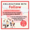 English collocations with follow. — Learn English With Jo