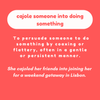 Learn English for talking about persuasion. — Learn English With Jo