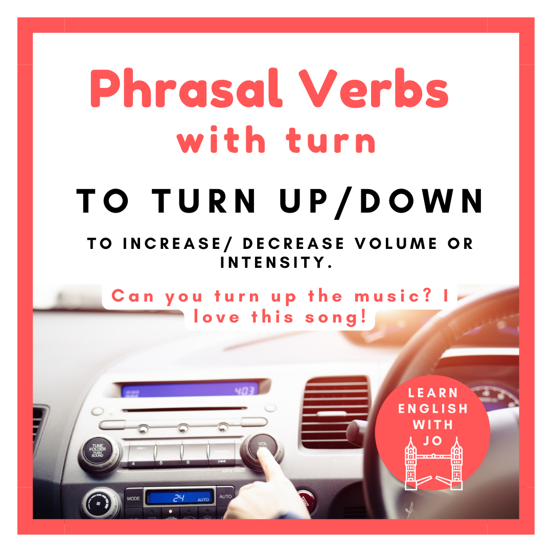15 English phrasal verbs with turn — Learn English With Jo