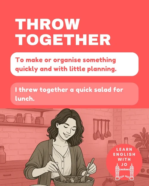 6 English Phrasal Verbs With Throw — Learn English With Jo