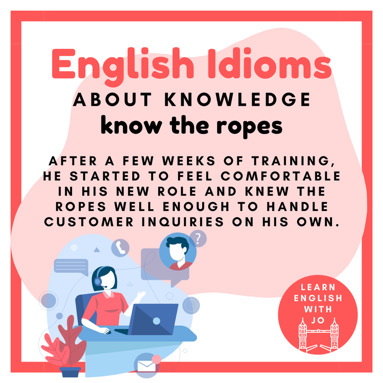 English idioms about knowledge. — Learn English With Jo