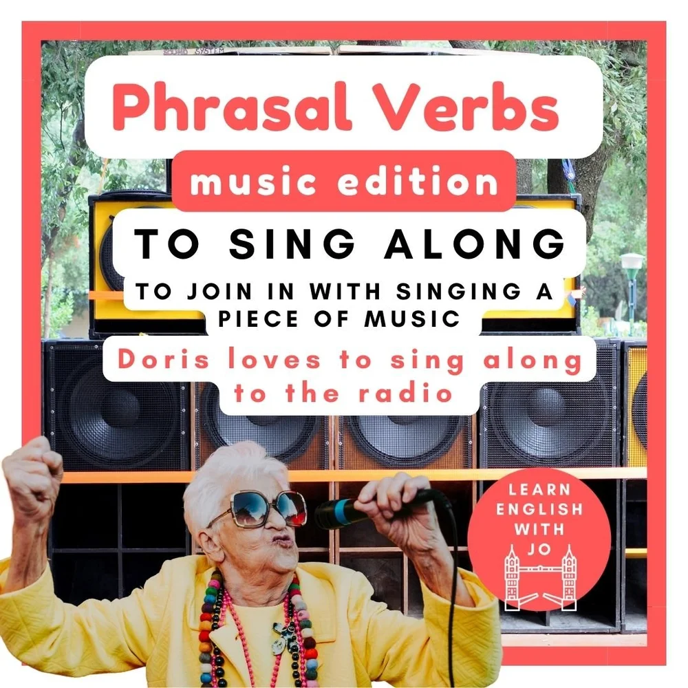 Phrasal verbs for talking about music. — Learn English With Jo