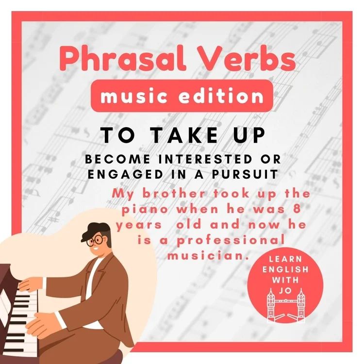Phrasal verbs for talking about music. — Learn English With Jo