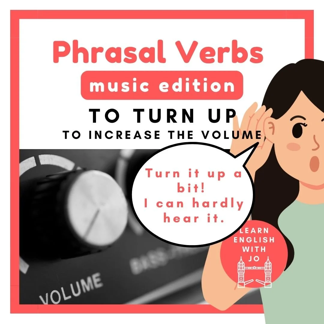 Phrasal verbs for talking about music. — Learn English With Jo