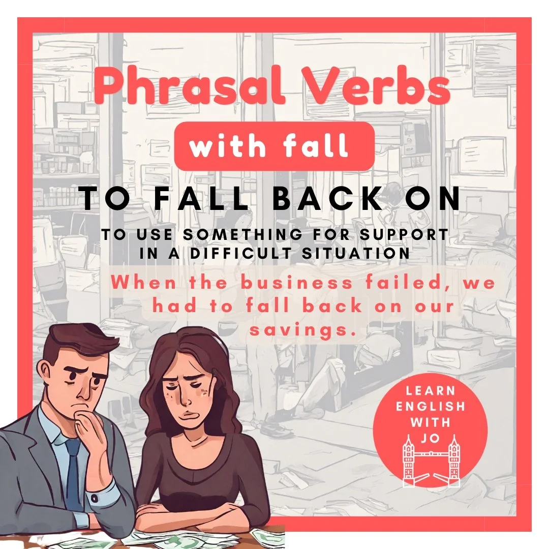 Learn English phrasal verbs with fall with meanings and examples ...