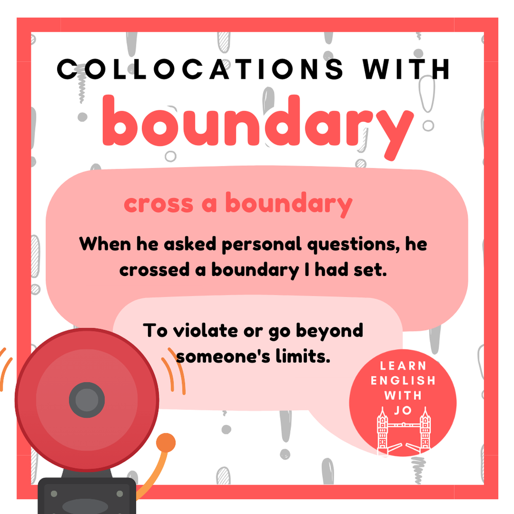 Mastering English Collocations: Talking About Boundaries — Learn ...