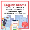 English idioms about deception. — Learn English With Jo