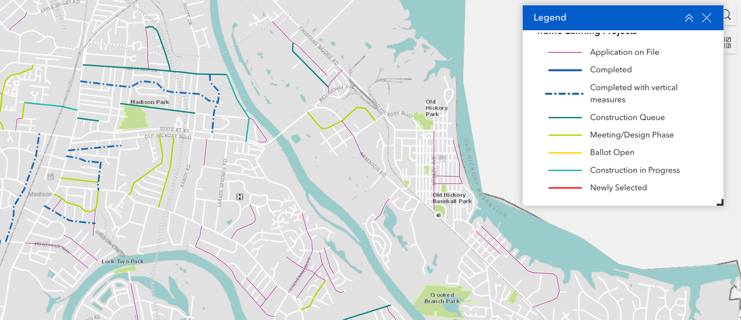 NDOT speaks on traffic calming opportunities — Historic Old Hickory Village