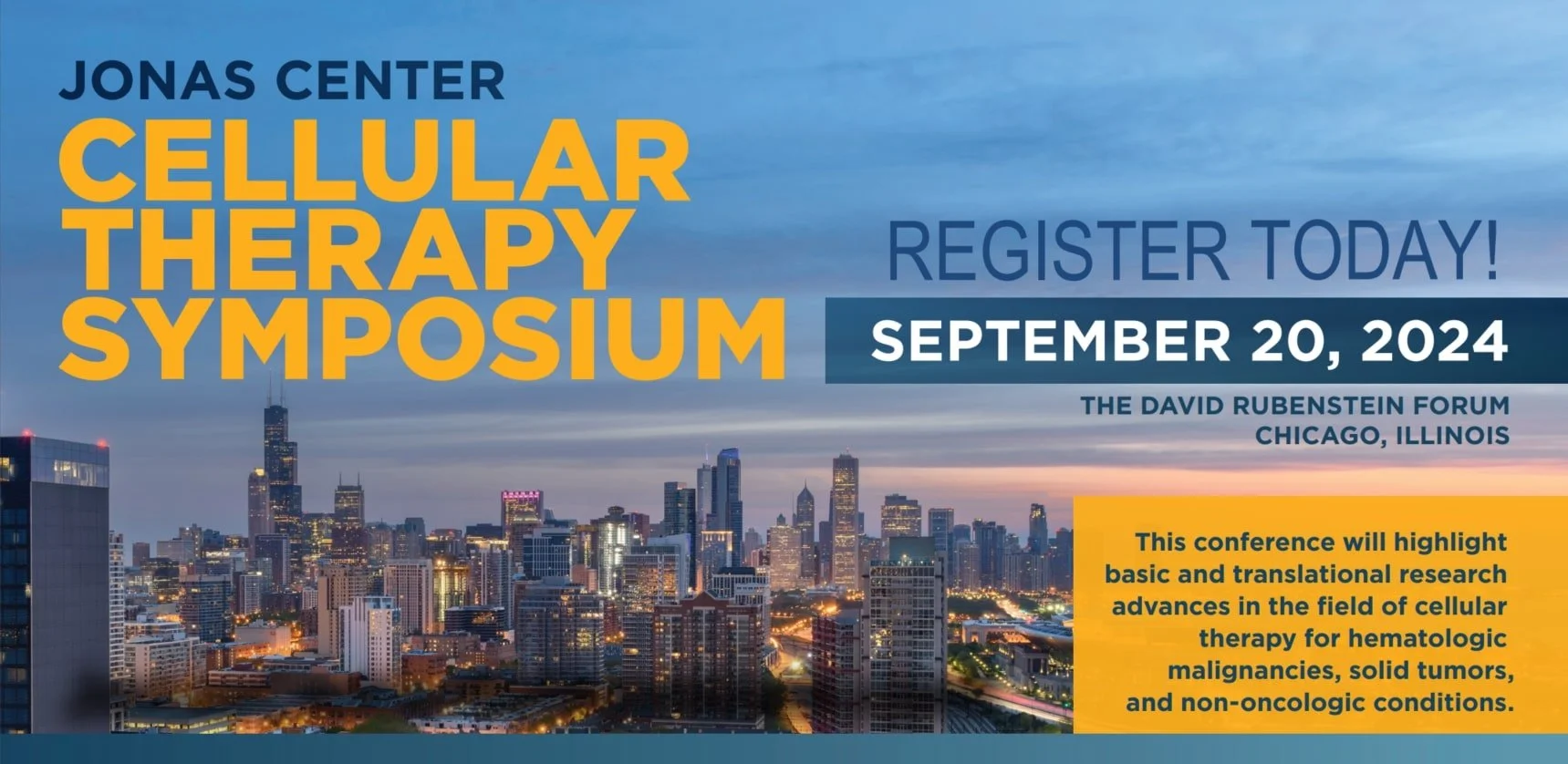 Jonas Center Cellular Therapy Symposium