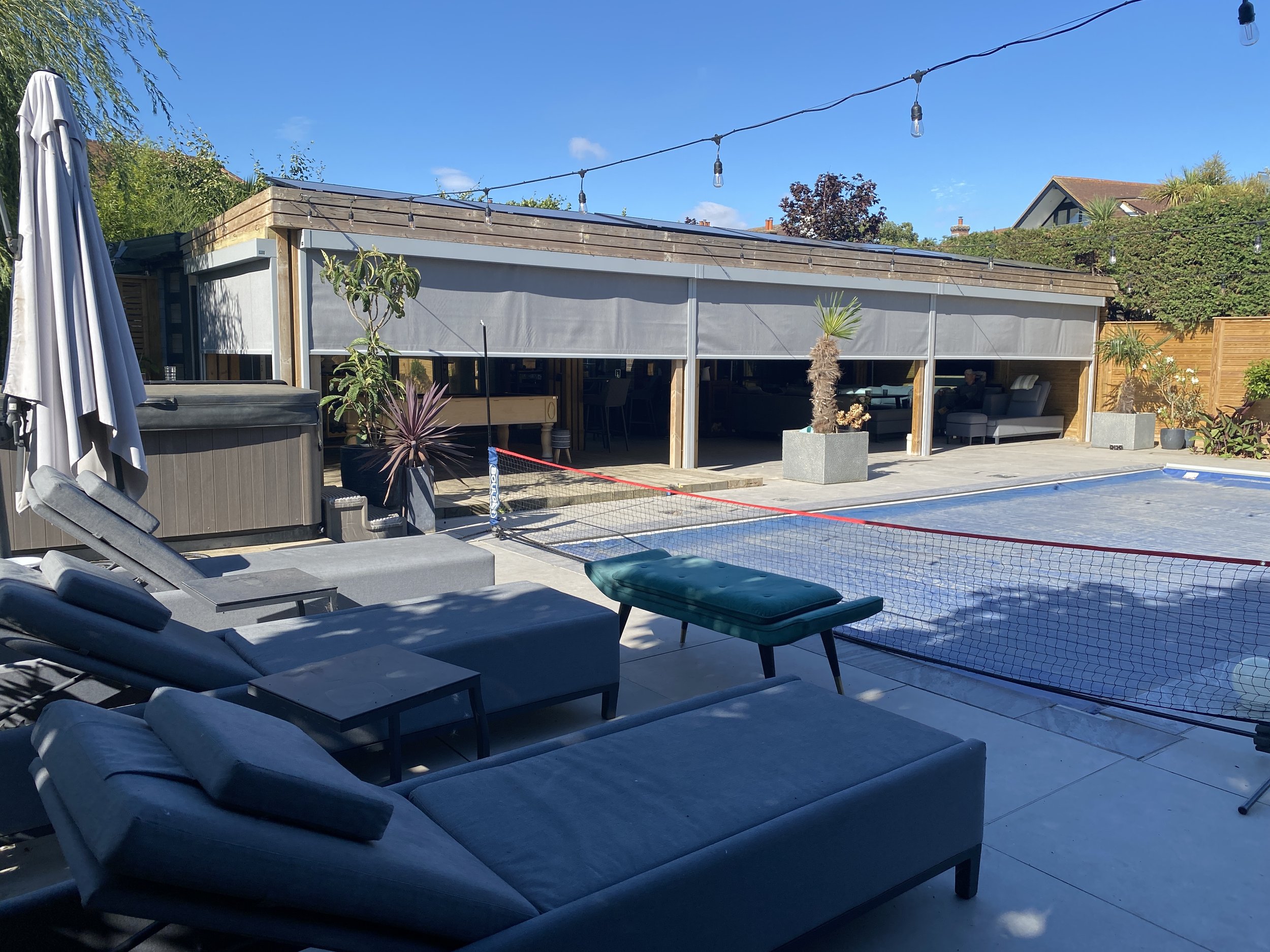 Vertical zip screens installation in Southend On Sea | Solar-Shield