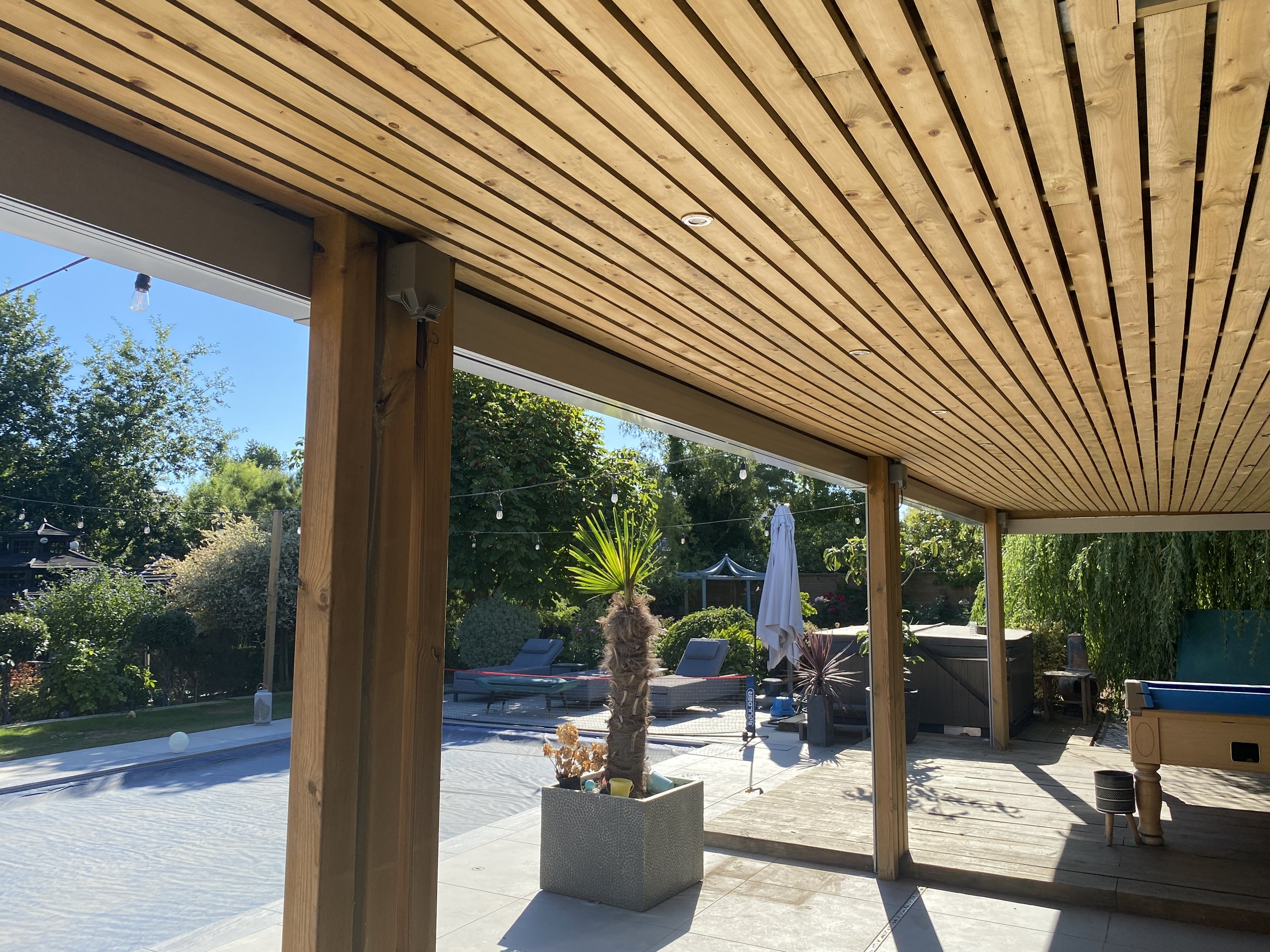 Vertical zip screens installation in Southend On Sea | Solar-Shield