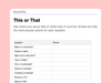 This or That: Icebreaker Template