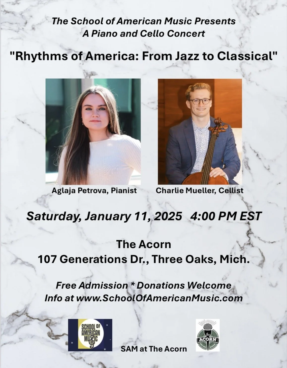 Music Events Near Me — School of American Music