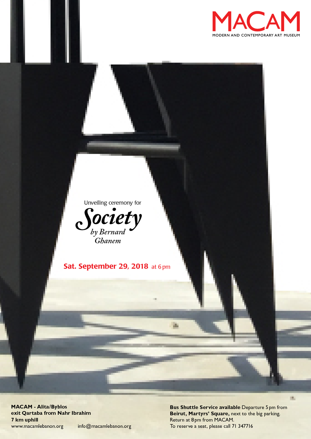 Unveiling ceremony of Society by Bernard Ghanem — MACAM Lebanon
