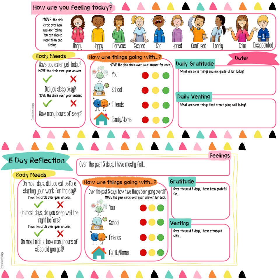 Check In, Check Out Daily Form for SEL Needs — Coconut Counselor