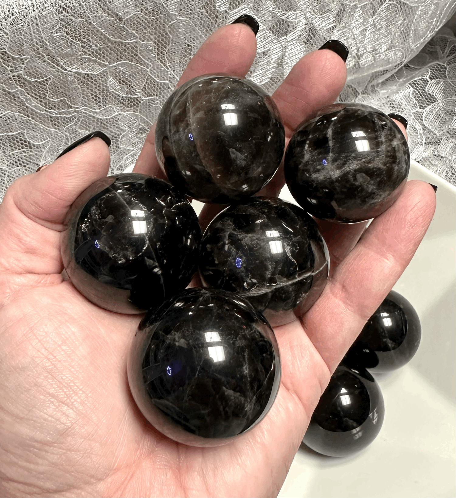 Volcano Agate Spheres — Crystal Hippie
