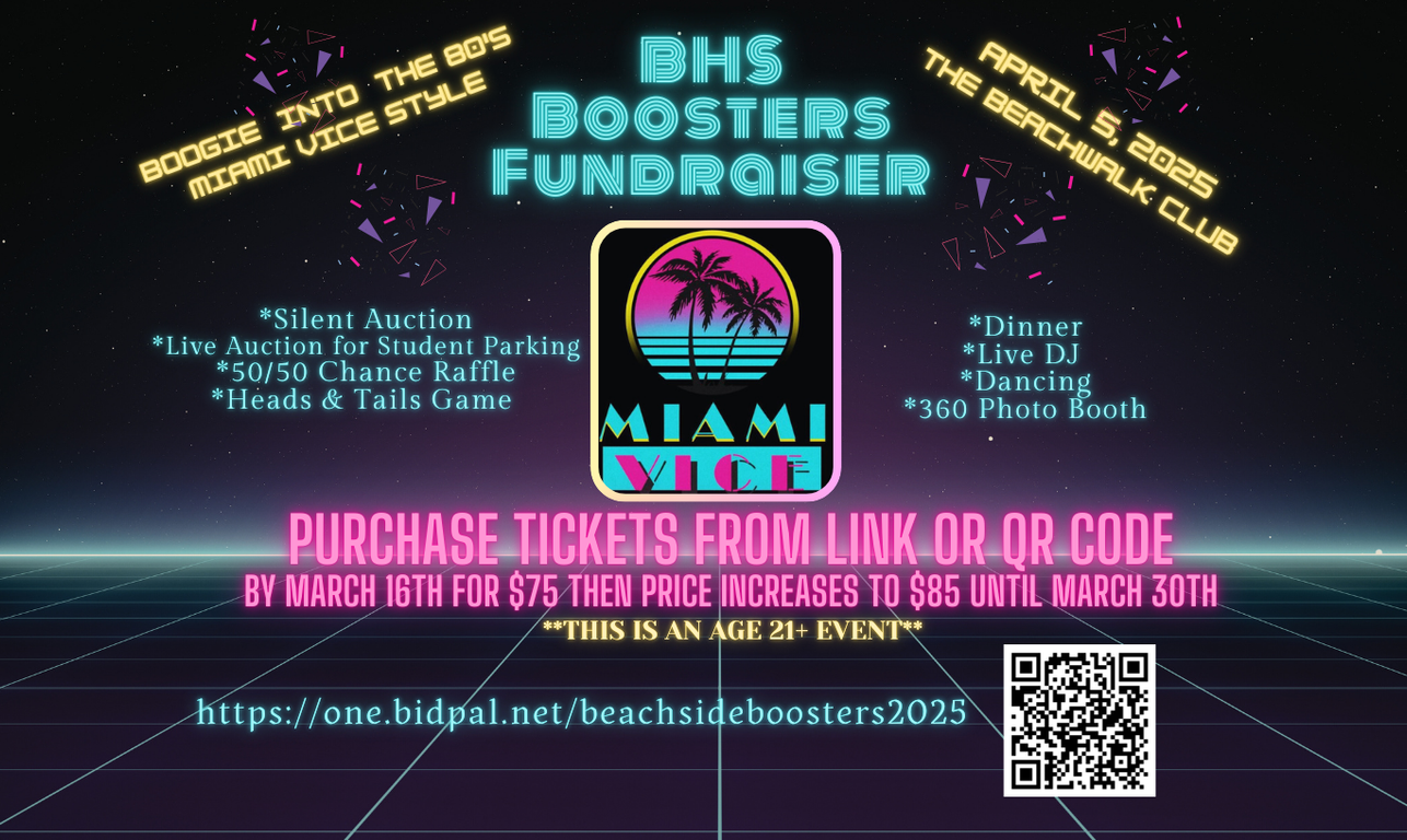 FUNDRAISERS — Beachside Athletic Boosters