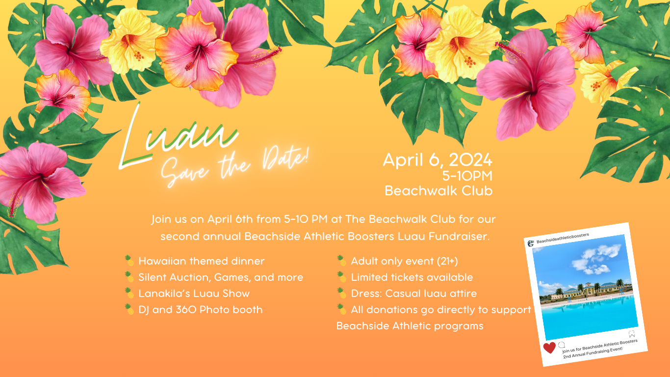 FUNDRAISERS — Beachside Athletic Boosters