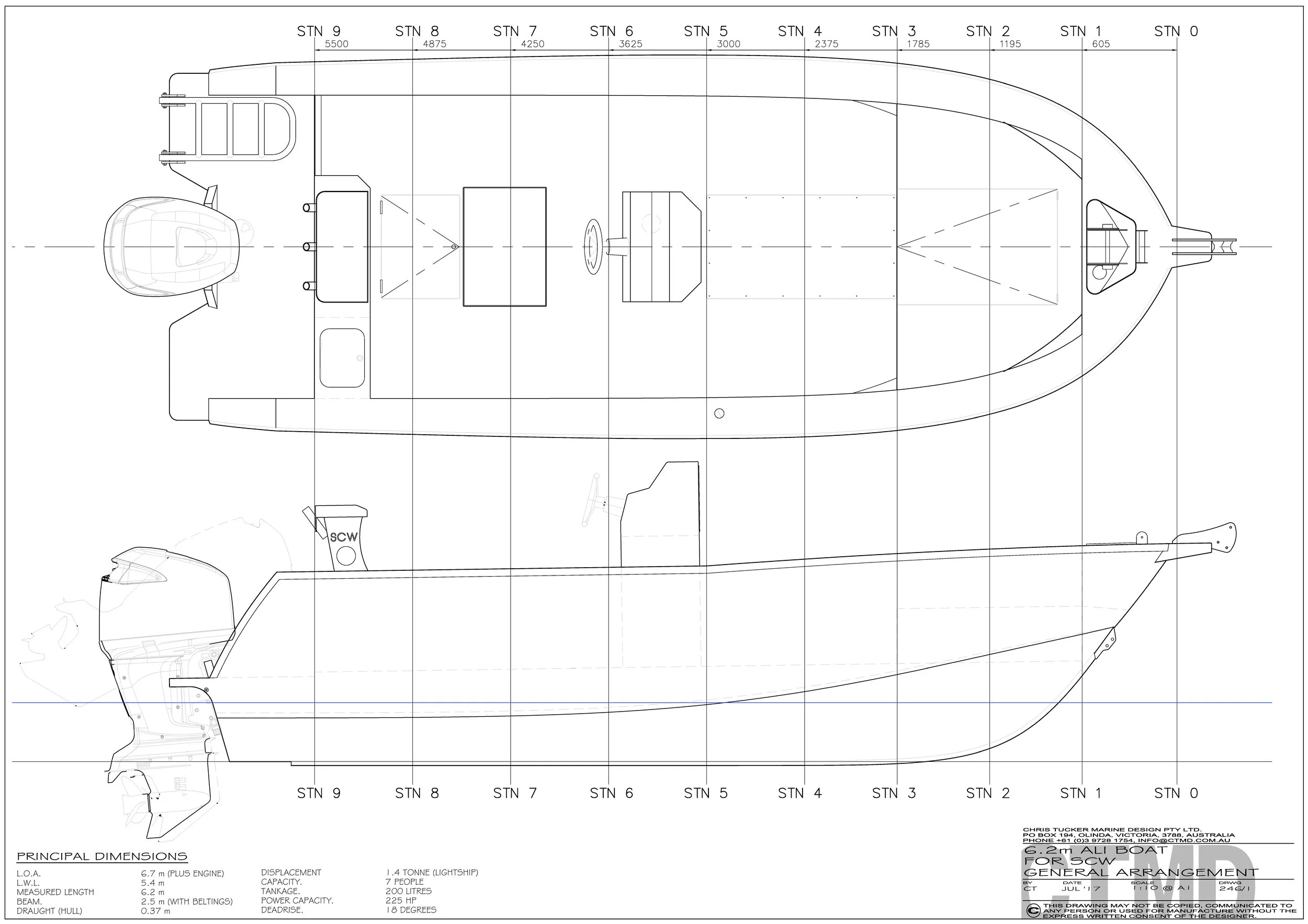6.2m Centre Console — Chris Tucker Marine Design
