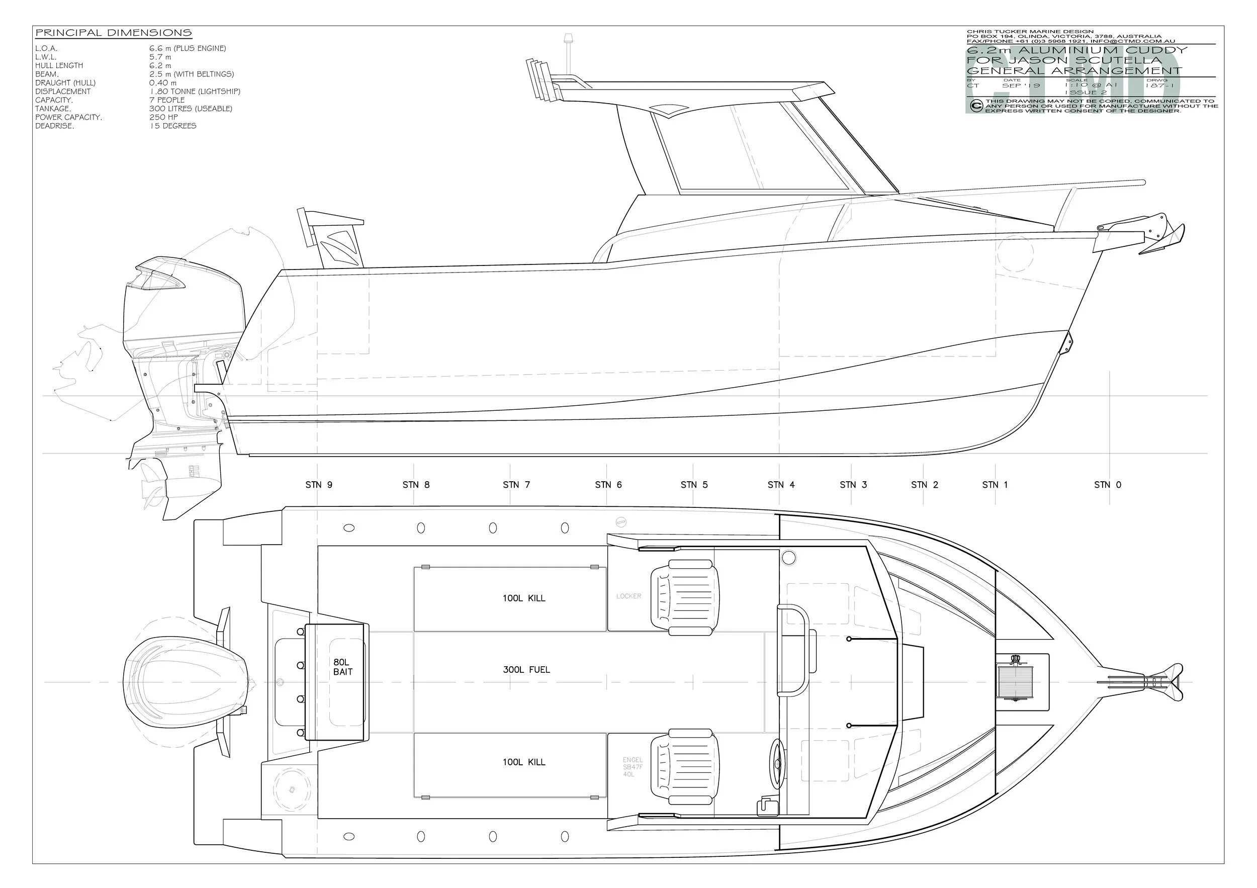 6.2m Cuddy Cab — Chris Tucker Marine Design