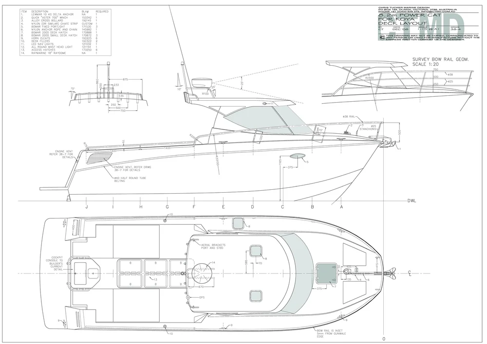 8.2m Power Cat — Chris Tucker Marine Design
