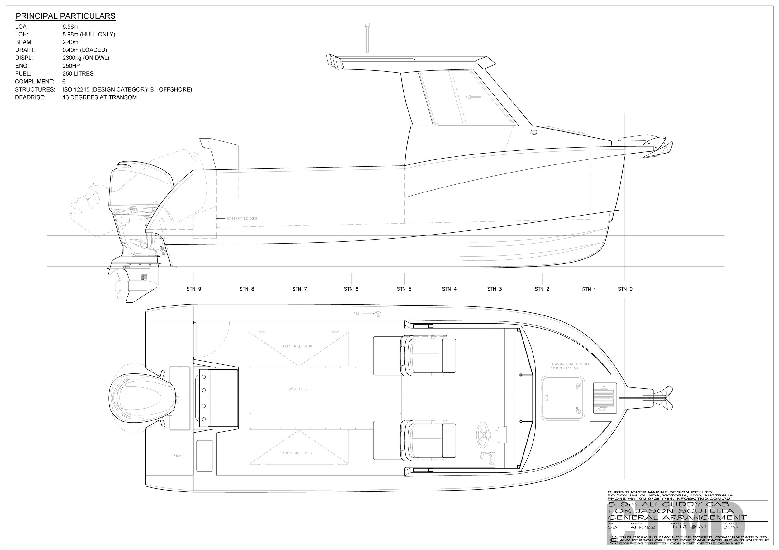 6m Cuddy Cab — Chris Tucker Marine Design