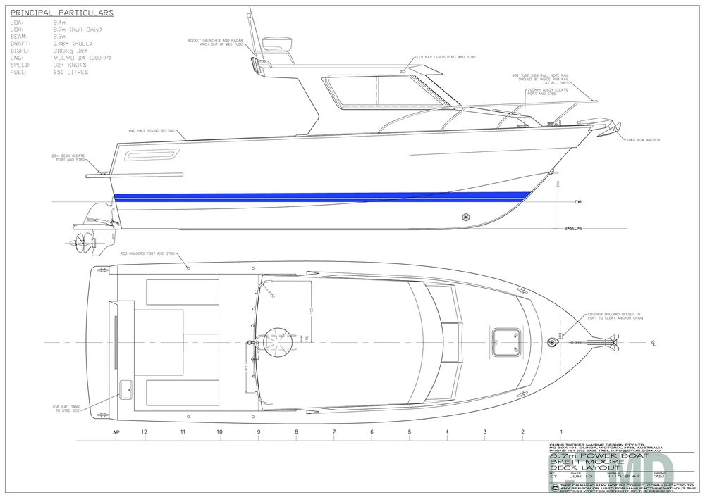 8.7m Monohull — Chris Tucker Marine Design