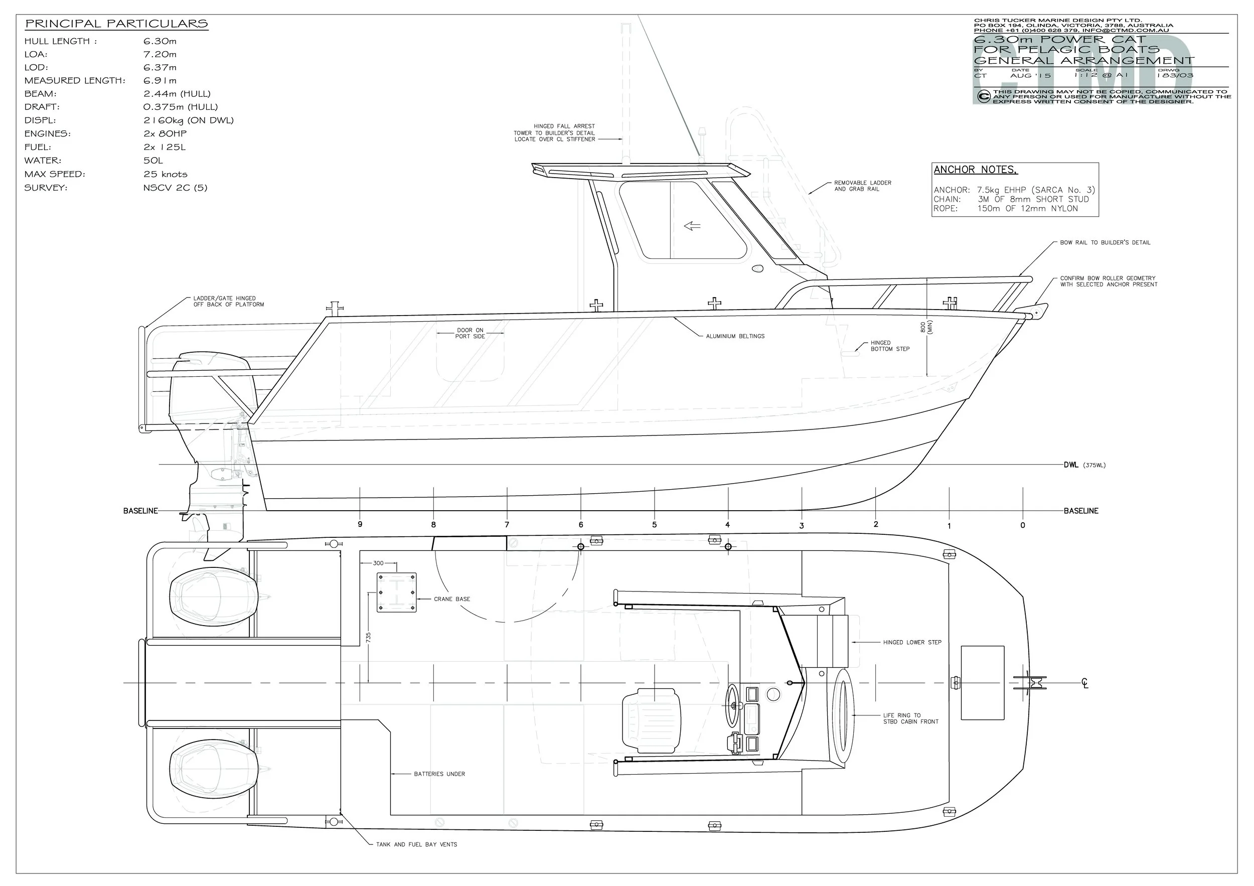 6.3m Power Cat — Chris Tucker Marine Design