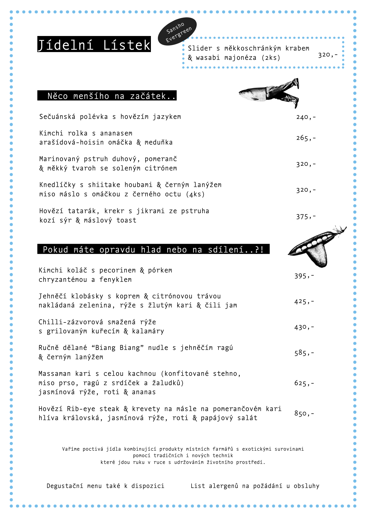 Lunch menu — SANSHO