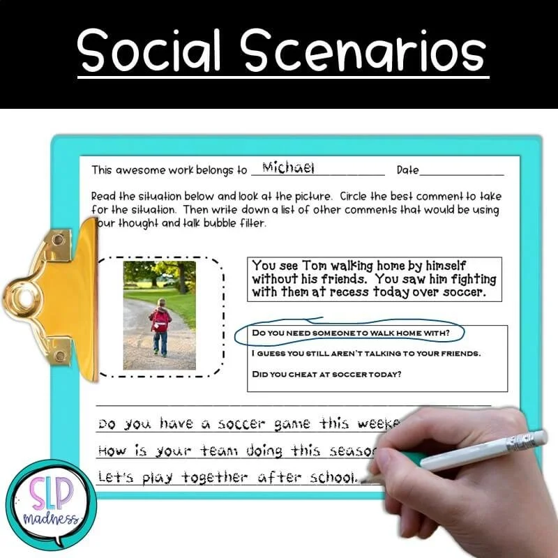 Perspective Taking Opinions Social Skills Flexible Thinking Speech ...