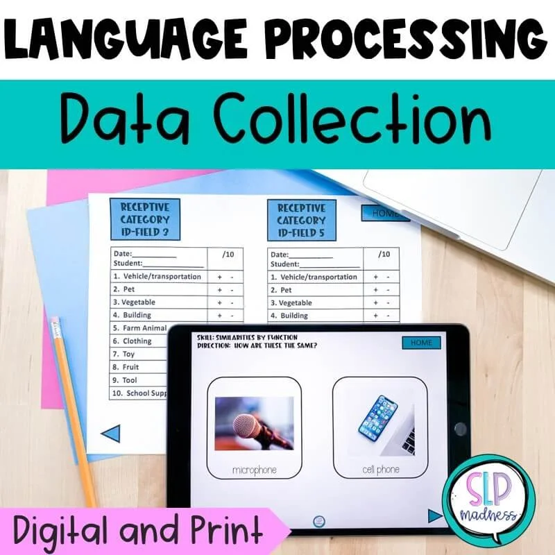 Speech Therapy Data Collection for Categories, Similarities, and ...