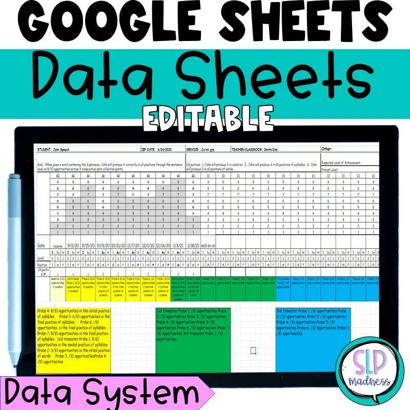 Iep Goal Tracking Sheets