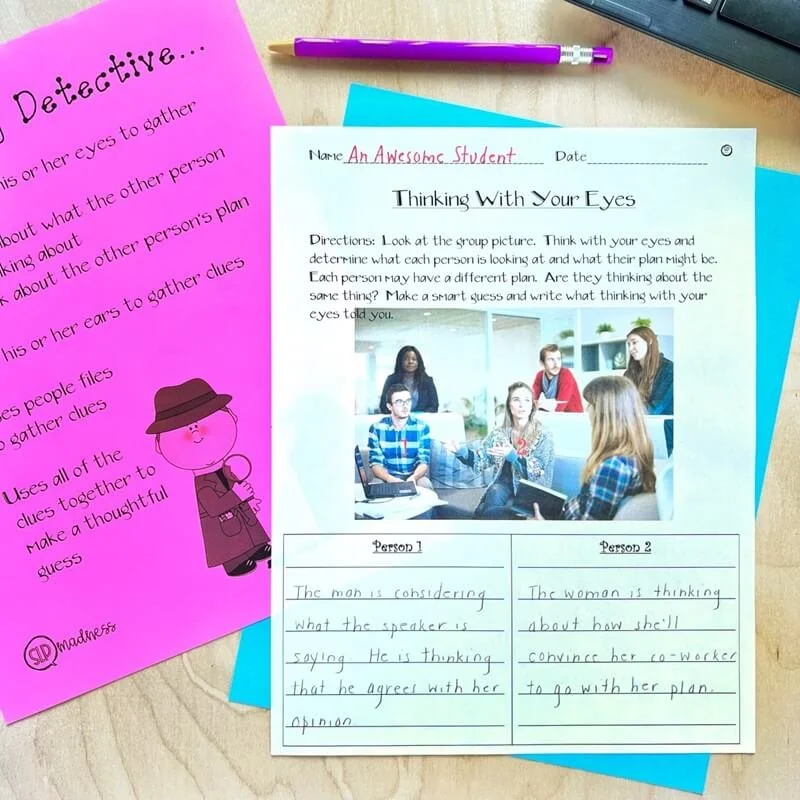 Social Skills Being a Detective worksheets — SLP Madness