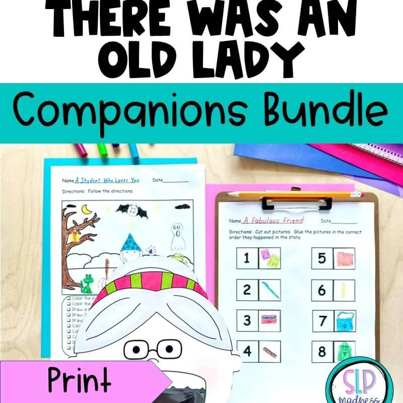 There Was an Old Lady Who Swallowed Book Companions — SLP Madness