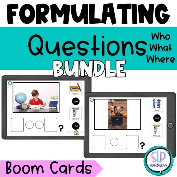 Formulating and Asking Questions Boom Cards — SLP Madness
