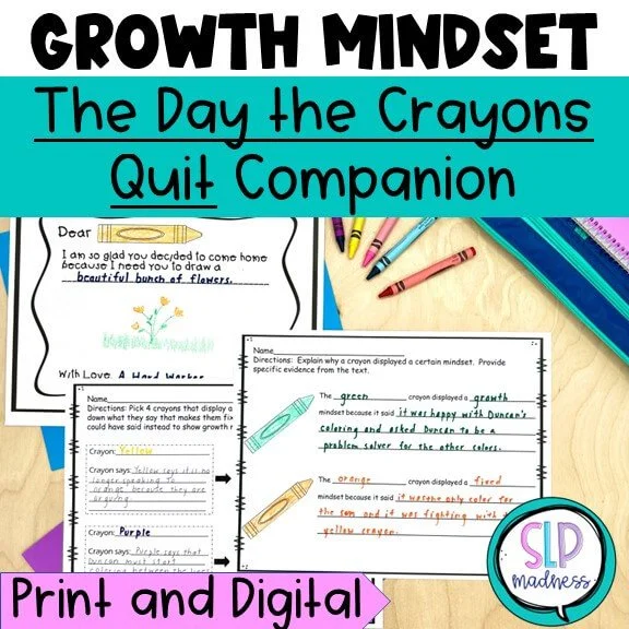 Growth Mindset with The Day the Crayons Quit — SLP Madness