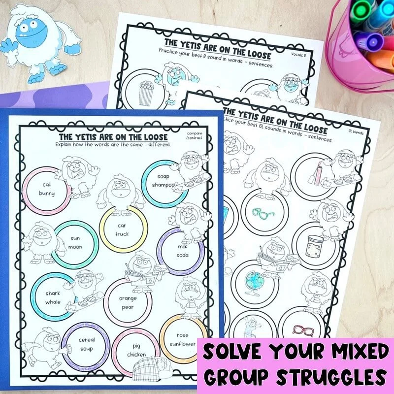 SLP Madness Speech Therapy Activities