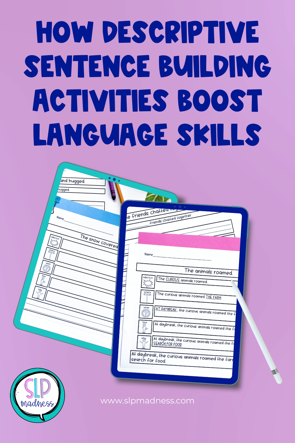 SLP Madness Speech Therapy Activities