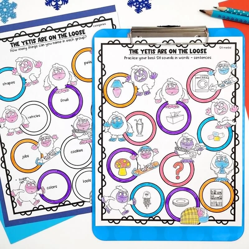 SLP Madness Speech Therapy Activities