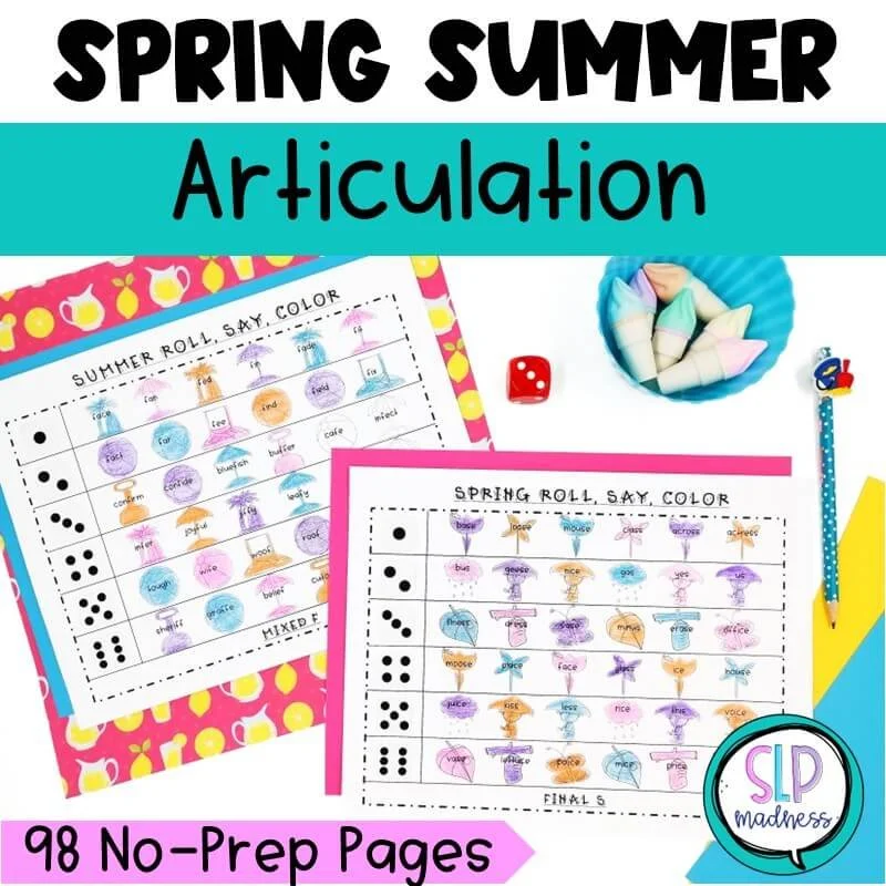 SLP Madness Speech Therapy Activities