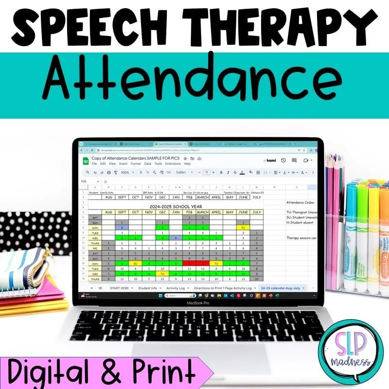 SLP Madness Speech Therapy Activities