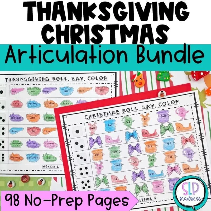 SLP Madness Speech Therapy Activities