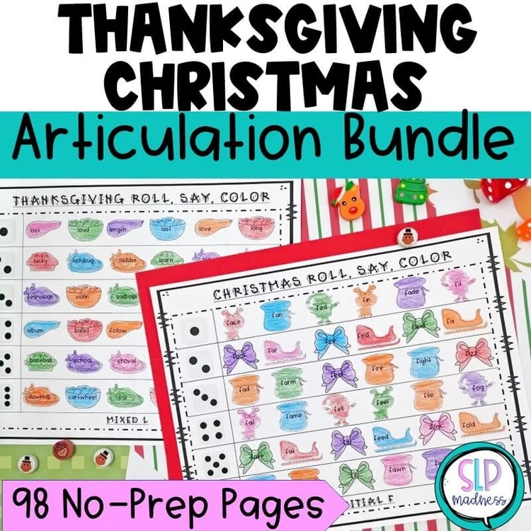 SLP Madness Speech Therapy Activities