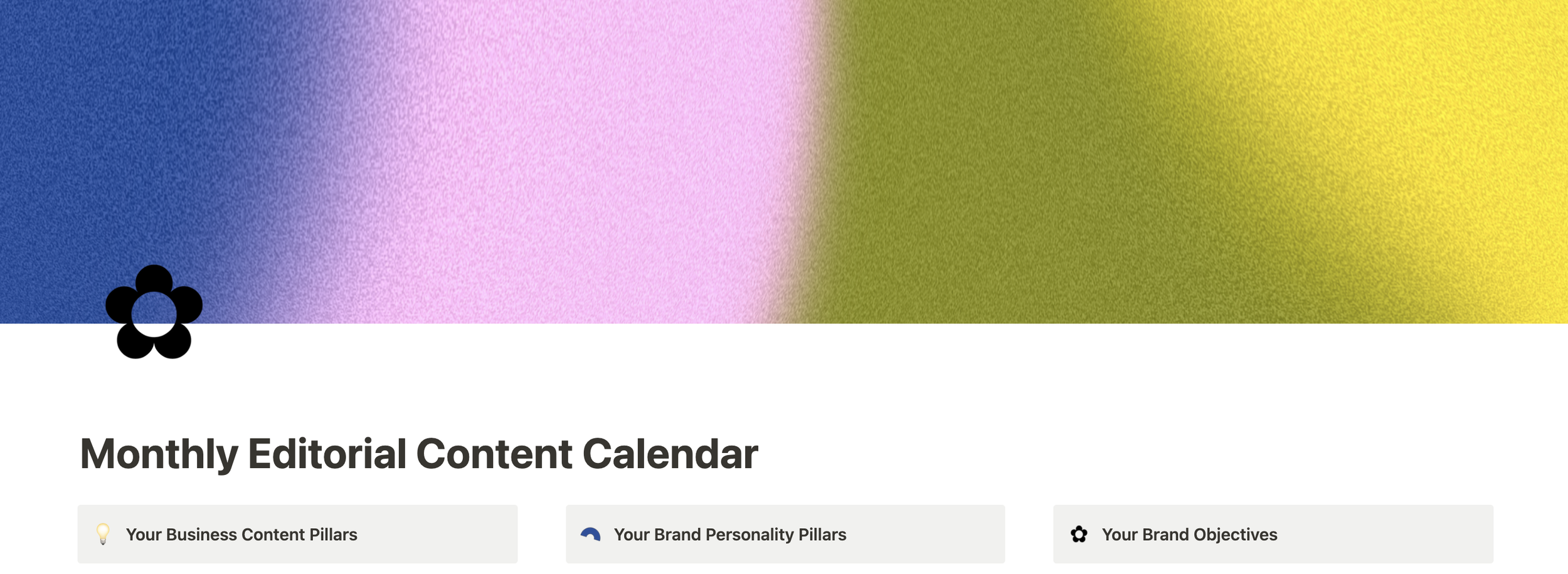 How To Make An Editorial Calendar For Your Business — Do Good Biz Studio