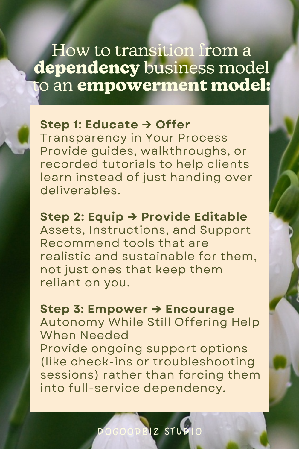 From Dependence to Empowerment: Why Businesses Should Teach Clients to ...