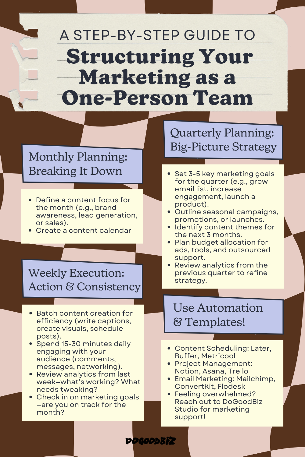 How to Run Your Marketing as a One-Person Team: Smart Strategies for ...