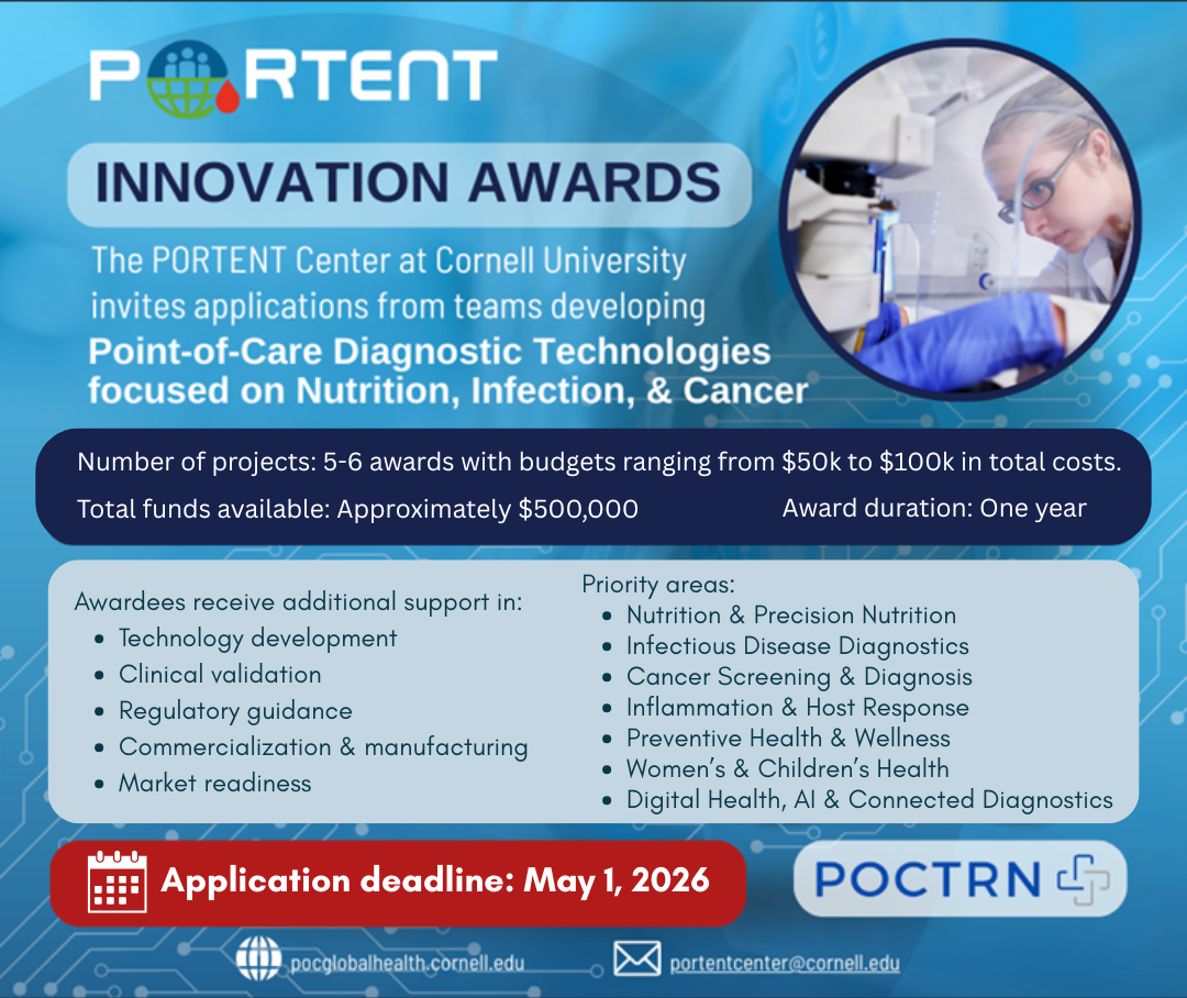 PORTENT Innovation Award 2026 — Cornell Joan Klein Jacobs Center for ...