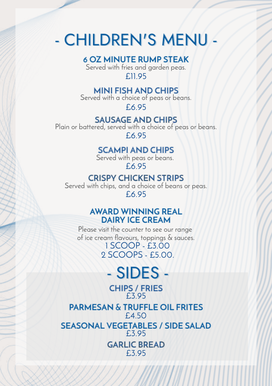 Salt | Menus | Harrison Leisure