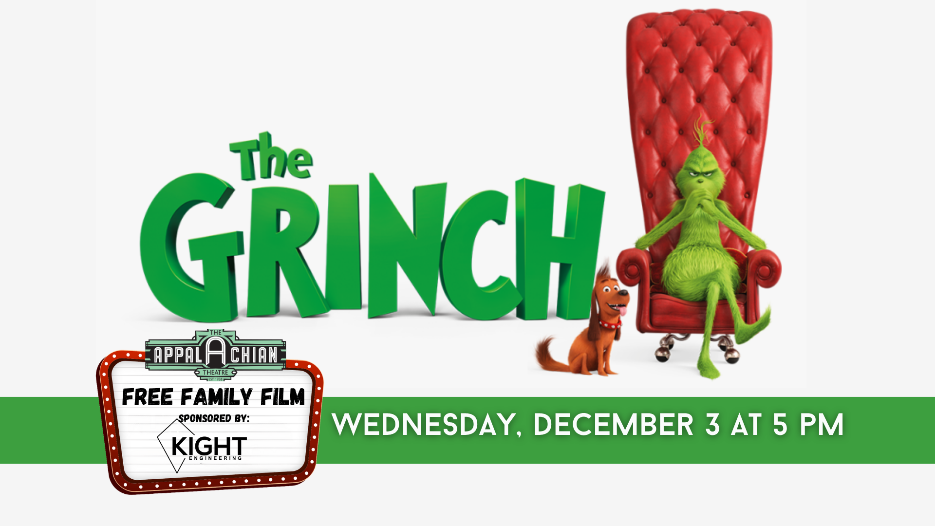 "The Grinch" (2018) sponsored by Kight Engineering — The Appalachian ...